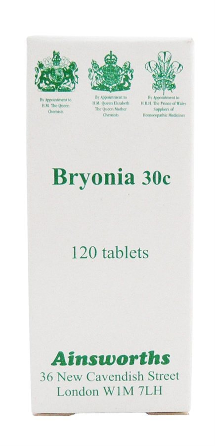 Ainsworths Bryonia 30c 120 tabs - Natural Health Products