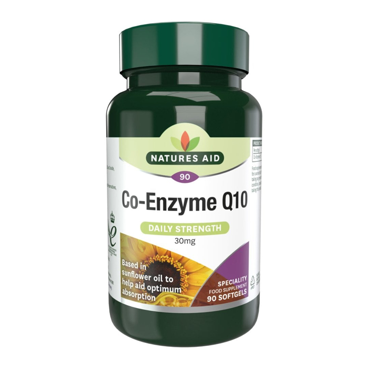 Natures Aid Co Enzyme Q10 30mg 90 Softgels - Natural Health Products