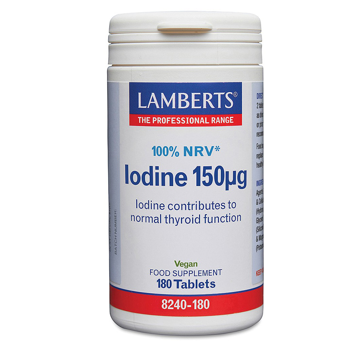Lamberts Iodine 150ug 180 tabs - Natural Health Products