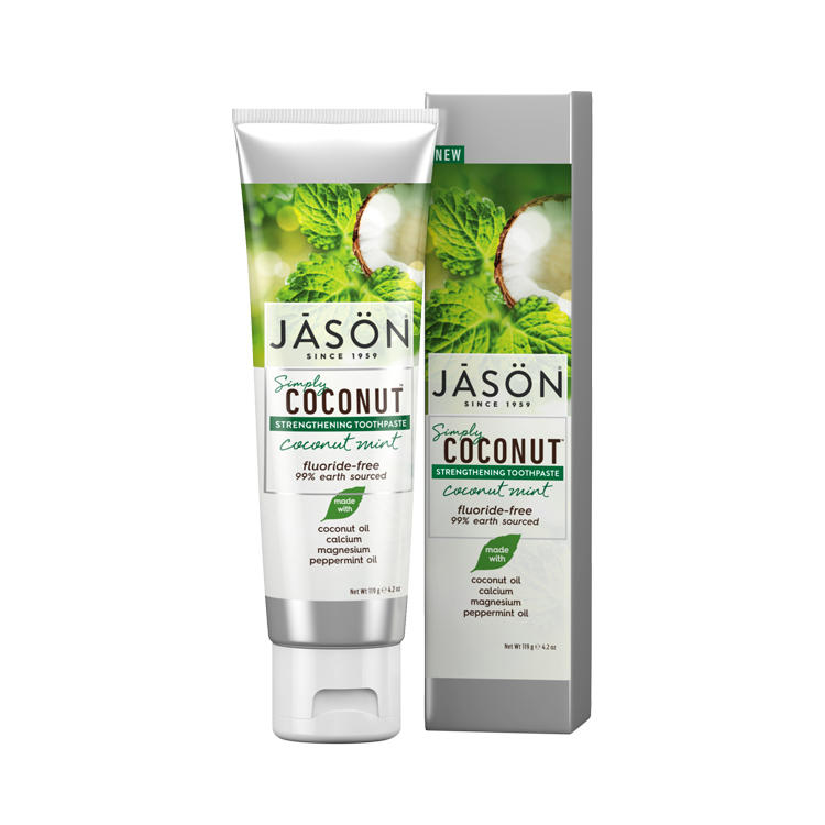 Jason Simply Coconut Strengthening Toothpaste Coconut Mint 119g ...