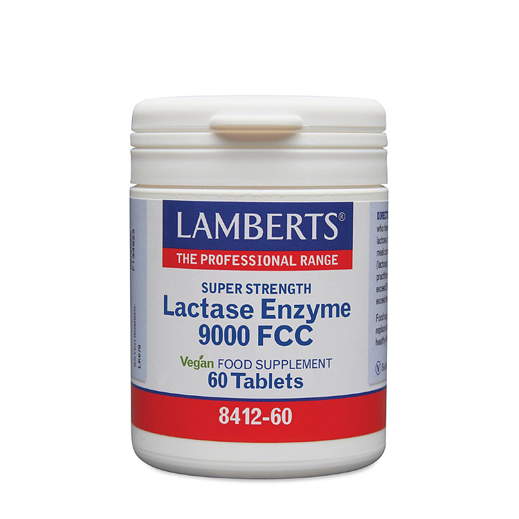 Lamberts Lactase Enzyme 9000 FCC 60 tabs - Natural Health Products