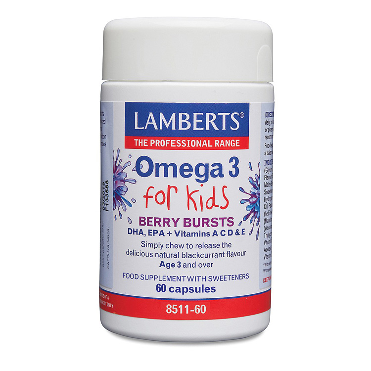 Lamberts Omega 3 for Kids Berry Burst 60 caps - Natural Health Products