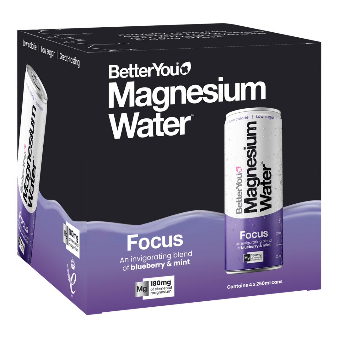 Better You Magnesium Water Focus 4x250ml - Natural Health Products