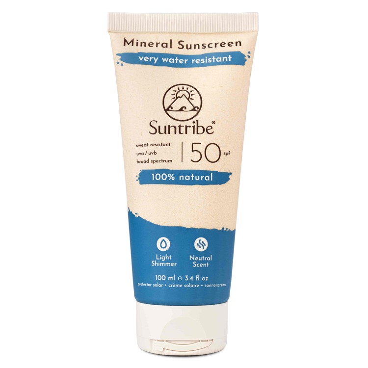 Suntribe Natural Mineral Sunscreen SPF50 100ml - Natural Health Products