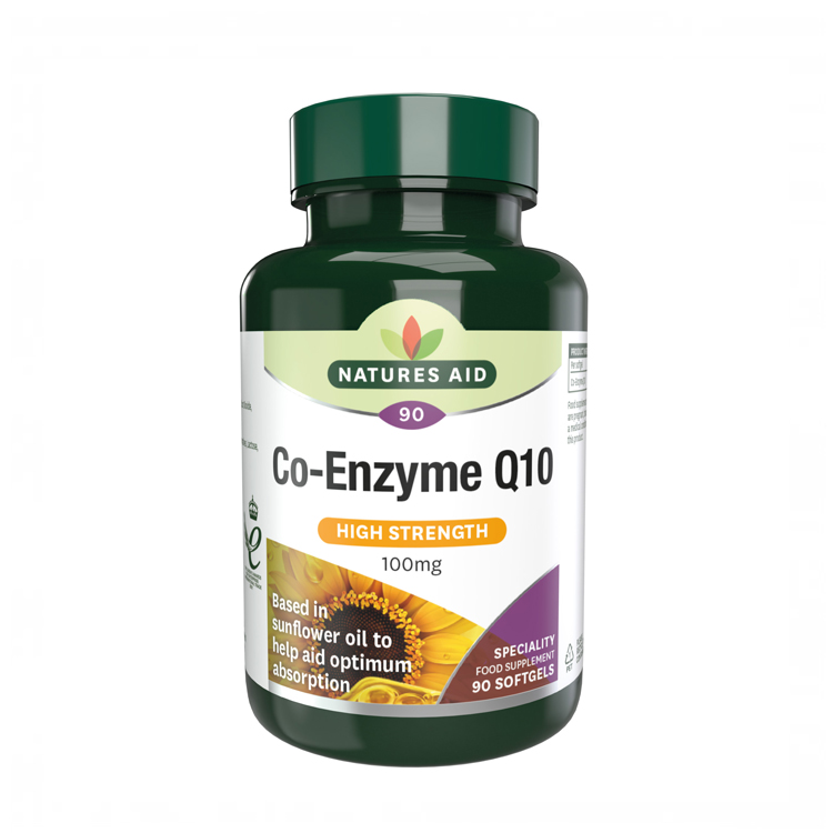 Natures Aid Co Enzyme Q10 100mg 90 Softgels - Natural Health Products