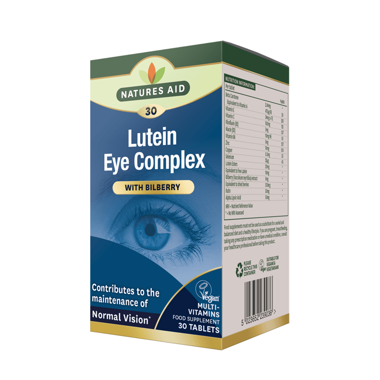 Natures Aid Lutein Eye Complex 30 caps - Natural Health Products