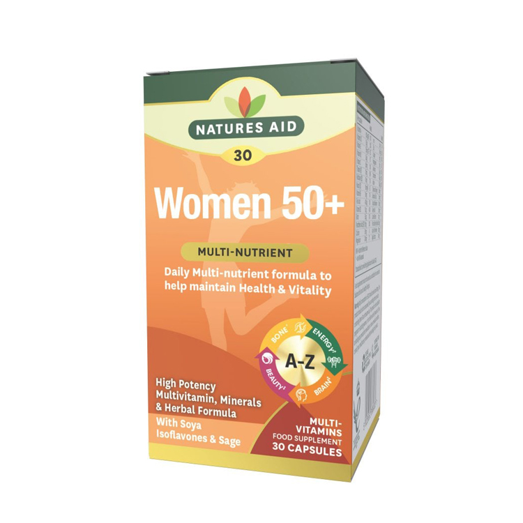 Natures Aid Women 50+ Multi-Nutrient 30 Caps - Natural Health Products