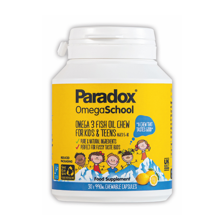 Paradox Omega School 30 Chewable Capsules - Natural Health Products