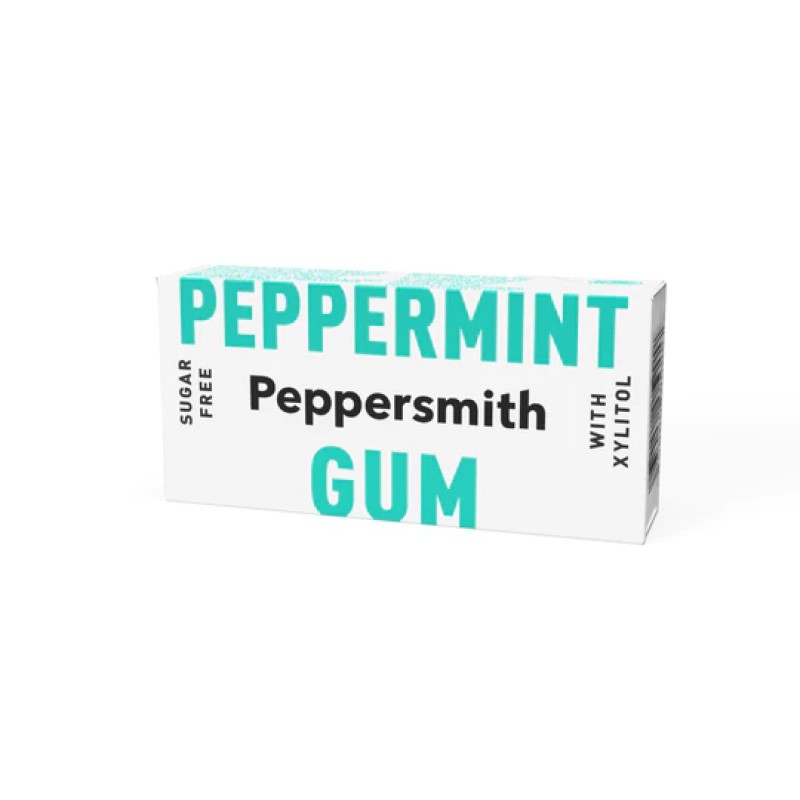 Peppersmith Peppermint Sugar Free Gum 15g - Natural Health Products
