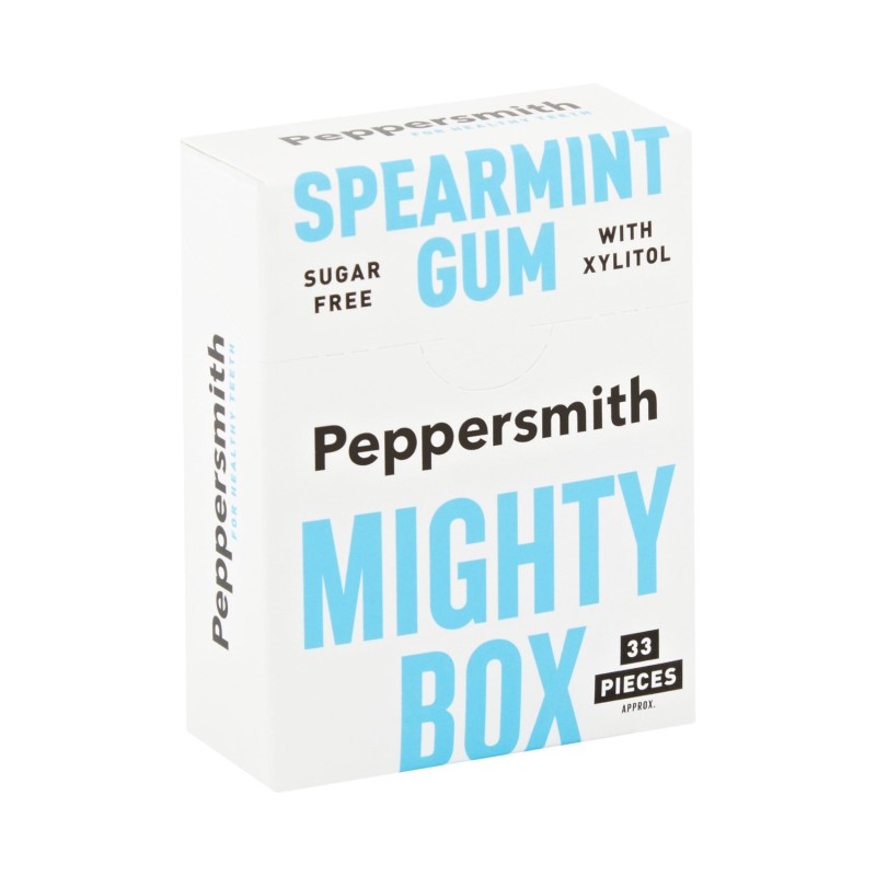 Peppersmith Spearmint Sugar Free Gum Mighty Box 50g - Natural Health ...