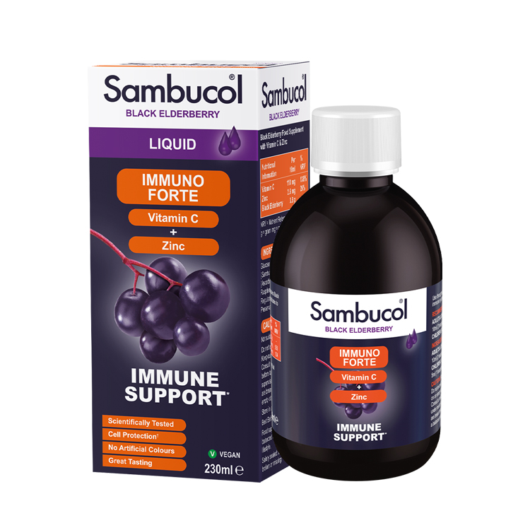 Sambucol Immuno Forte Liquid 230ml - Natural Health Products