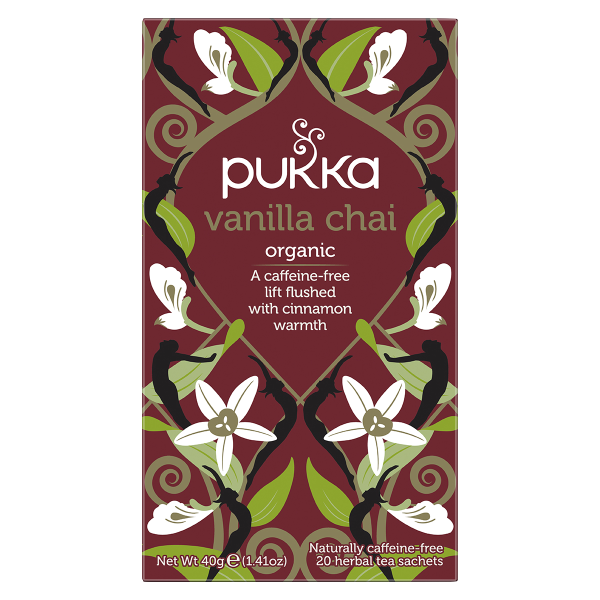 Pukka Vanilla Chai 20 Tea sachets - Natural Health Products