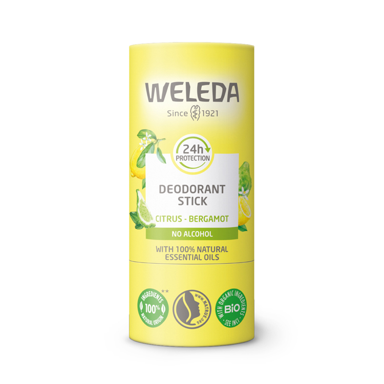 Weleda Citrus & Bergamot Solid Deodorant 50g - Natural Health Products