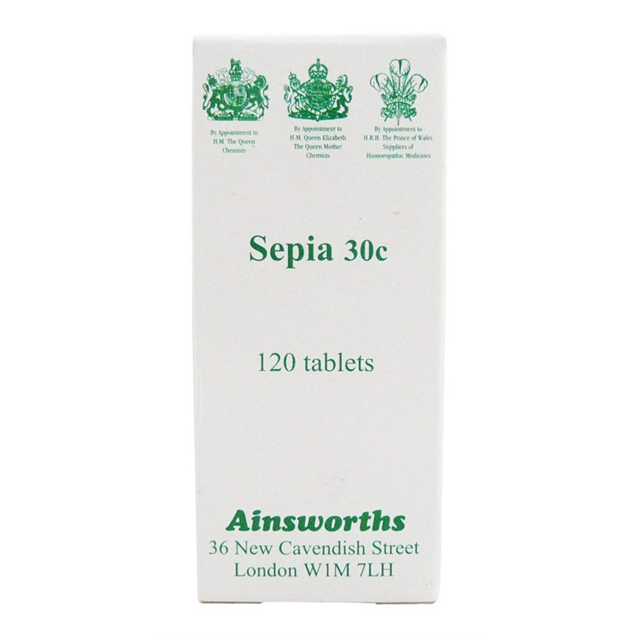 Ainsworths Sepia 30c 120 tabs - Natural Health Products