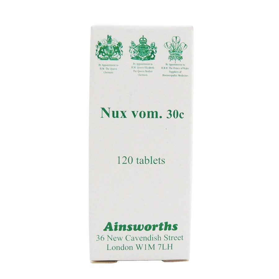 Ainsworths Nux Vomica 30c 120 tabs - Natural Health Products