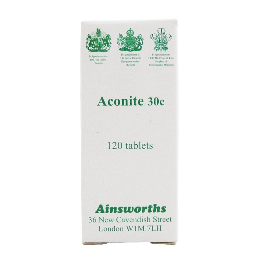 Ainsworths Aconite 30c 120 tabs - Natural Health Products